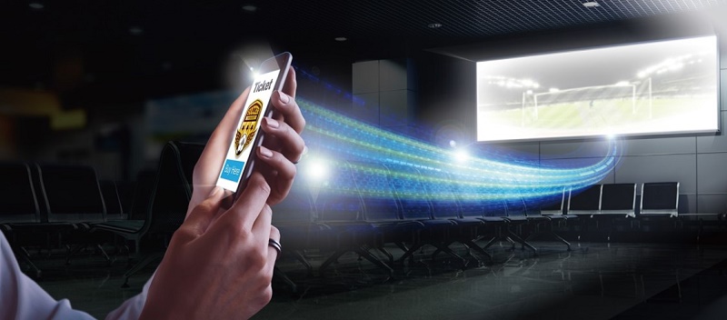 מקרני על עבור שוק ההפקות וטכנולוגיית LinkRay במרכז במת Panasonic ב-ISE - AVmaster מגזין המולטימדיה